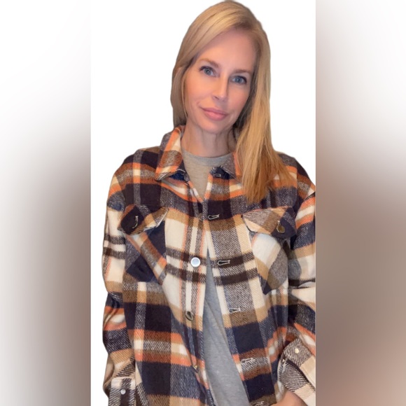 Tops | Nwt Autumn Plaid Shacket | Poshmark